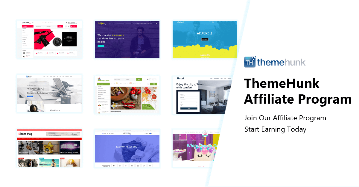 Join Affiliate - ThemeHunk WordPress Responsive Theme