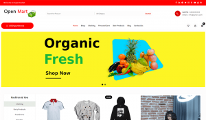 Open Mart Shop - Best Supermarket Template 2025