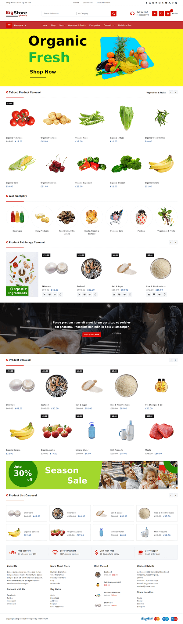 Big Store - eCommerce WordPress Theme