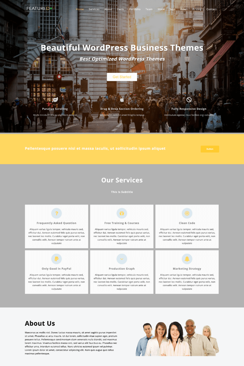Featuredlite - Best Business WordPress Theme By Themehunk