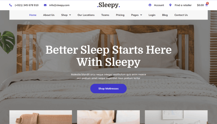 5 Best Mattress WordPress Themes & Templates 2024