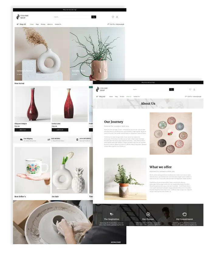 Ceramic Shop- Pottery And Ceramics Shop Theme Template 2026