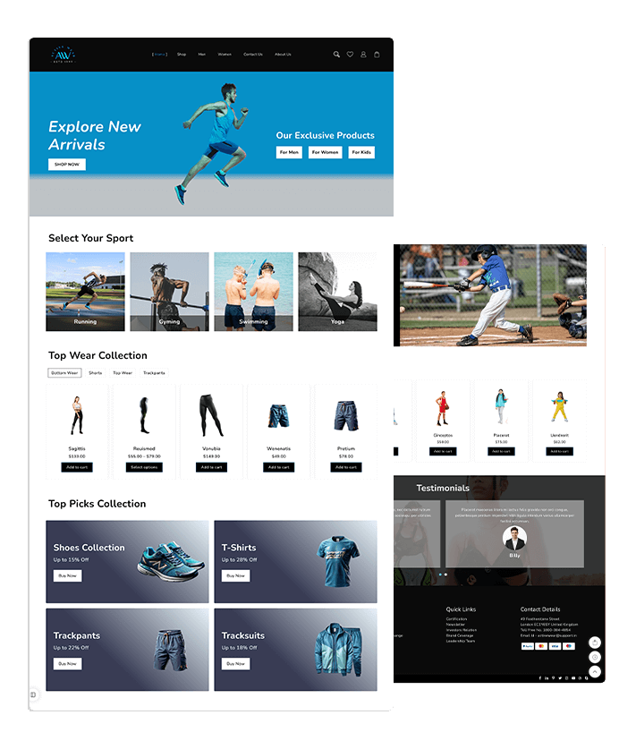 Activewear: ECommerce Theme Template For Sportswear 2026