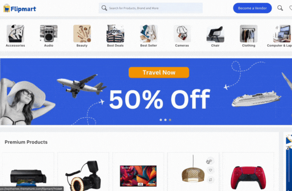 Flipmart - Best ECommerce Website Template Like Flipkart