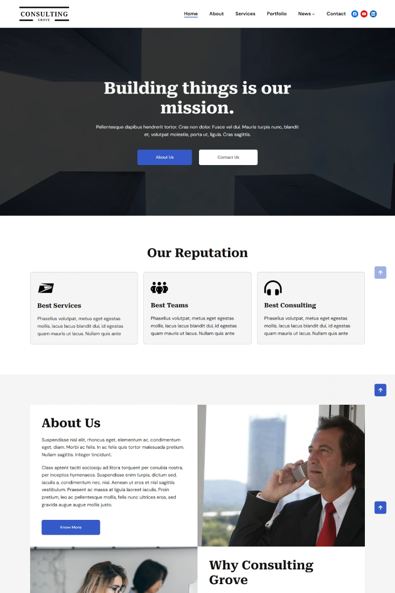 9 Best Business Consulting WordPress Themes & Templates