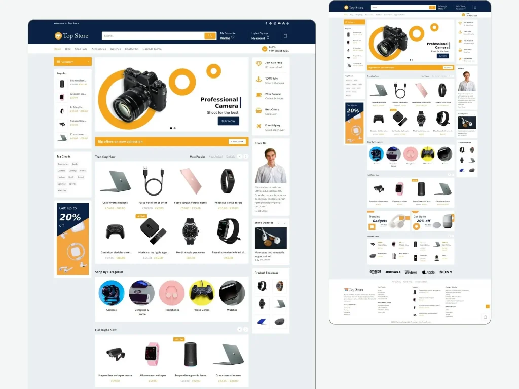 Electronics Shop - Best Electronics Shop WordPress Theme Template 2026