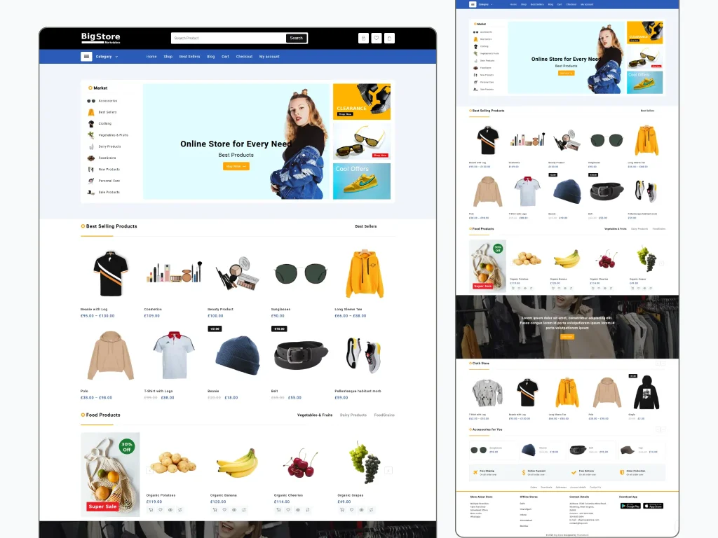 Marketplace - WordPress Theme Template For WooCommerce 2026