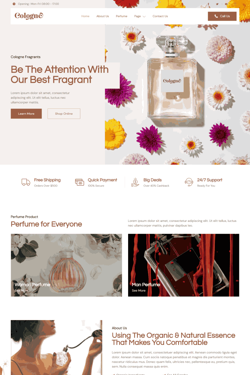 16 Best Perfume Website Themes And Templates For WordPress