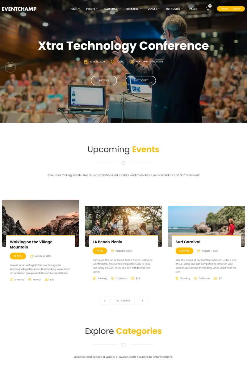 9 Best Event Management And Ticket Booking WordPress Themes 2025