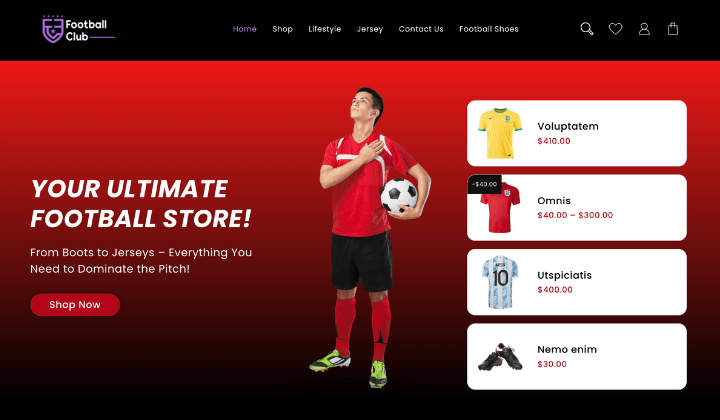 Football WordPress Competitive Theme For FIFA World Cup 2025