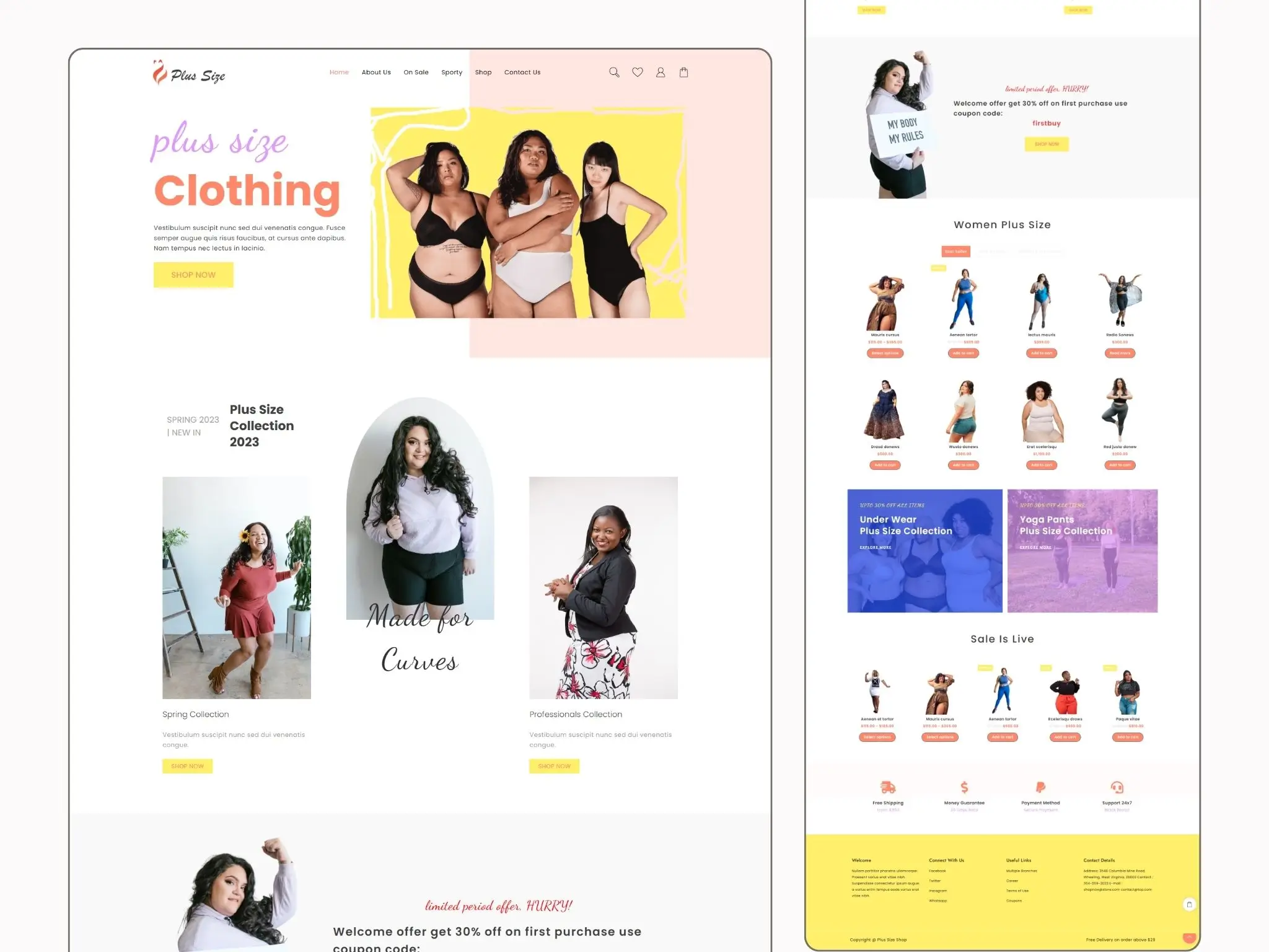 Plus Size Shop Clothing WooCommerce WordPress Theme 2025