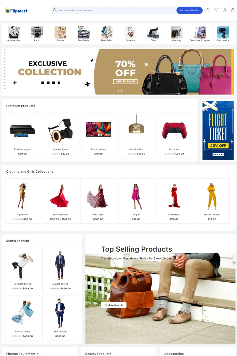 13 Best Website Templates Like Flipkart 2025