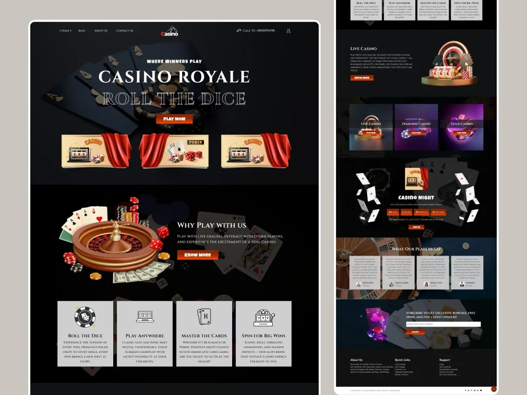Casino- Gambling & Poker WordPress Theme Template 2026
