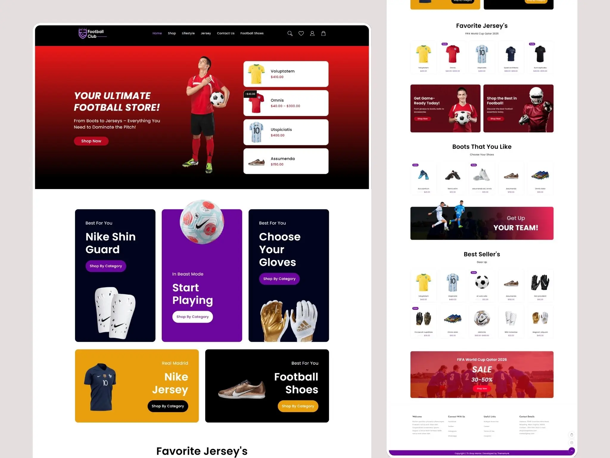 Football WordPress Templates - ThemeHunk