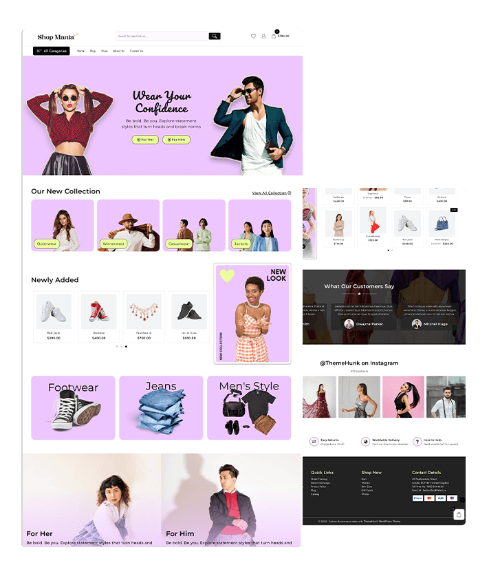 Fashion Ecommerce: Fast WooCommerce Theme Template For WordPress