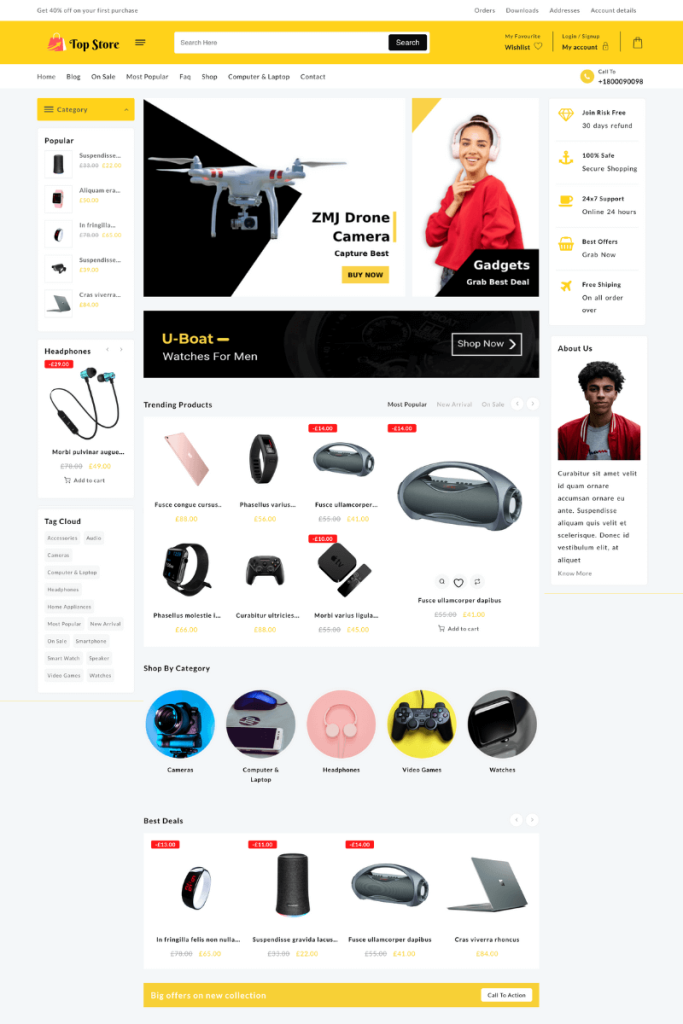 Top Store Pro- Best WooCommerce Theme For WordPress By ThemeHunk