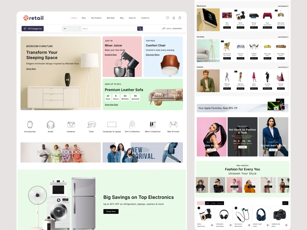 Retail: ECommerce Theme For Retail Store Websites