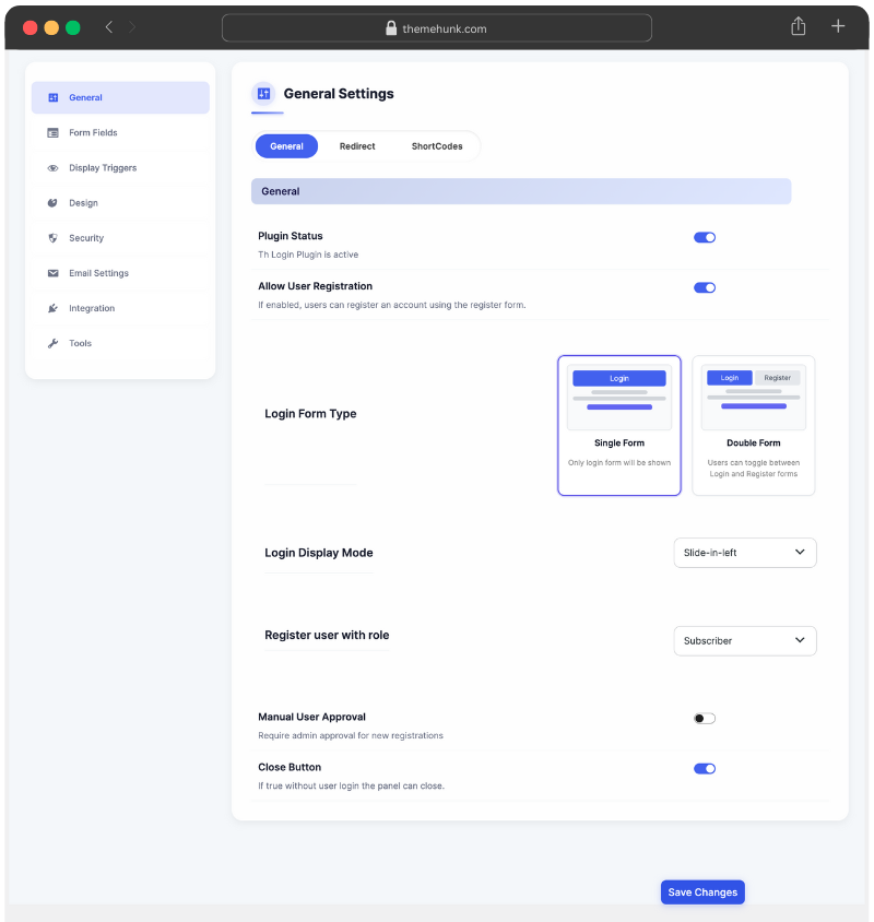 ThemeHunk Login & Registration – Easy User Login & Signup