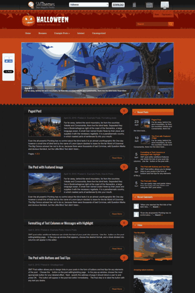 5 Best Halloween WordPress Themes & Templates 2025